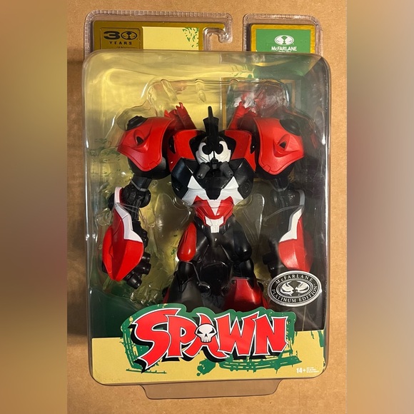 McFarlane Toys | Toys | Mcfarlane Toys 3th Anniversary Spawn Robot Wars Platinum Rare Chase New ...